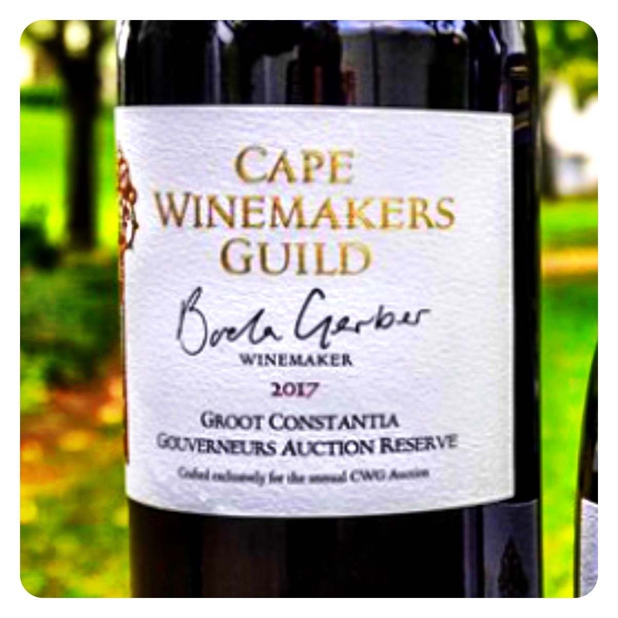 Another Cape Winemakers Guild Classic Red From Groot Constantia’s Boela ...